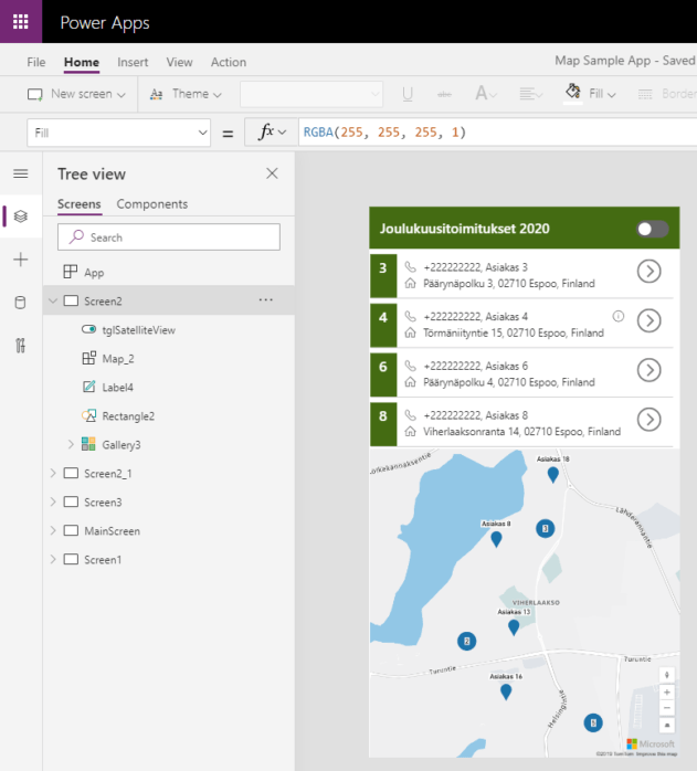 Power Apps Map component - Forward Forever