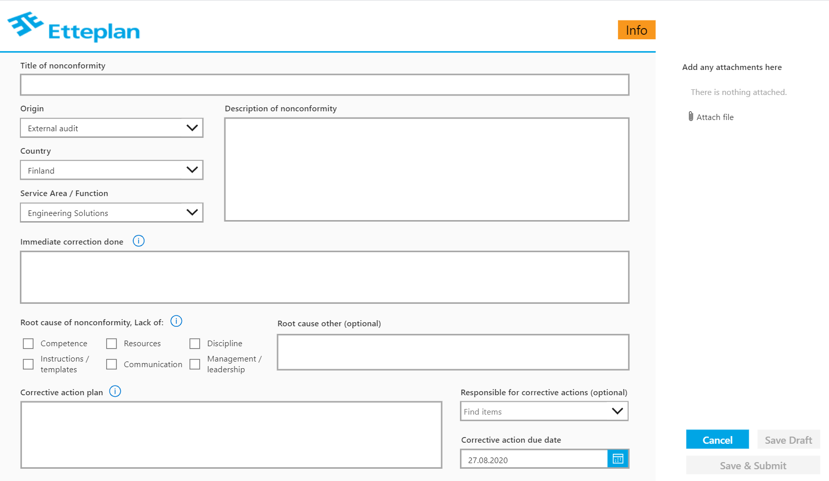 Etteplan - Modernizing the nonconformity management tool - Forward Forever