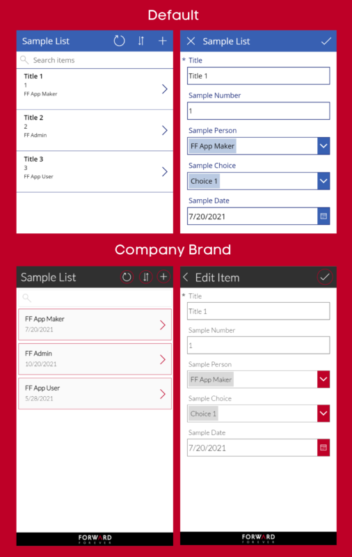 5 easy ways to add company branding to your app - Forward Forever