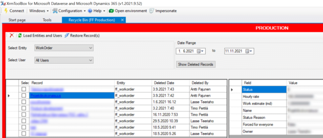 Help! How do I restore Dataverse records I accidentally deleted ...