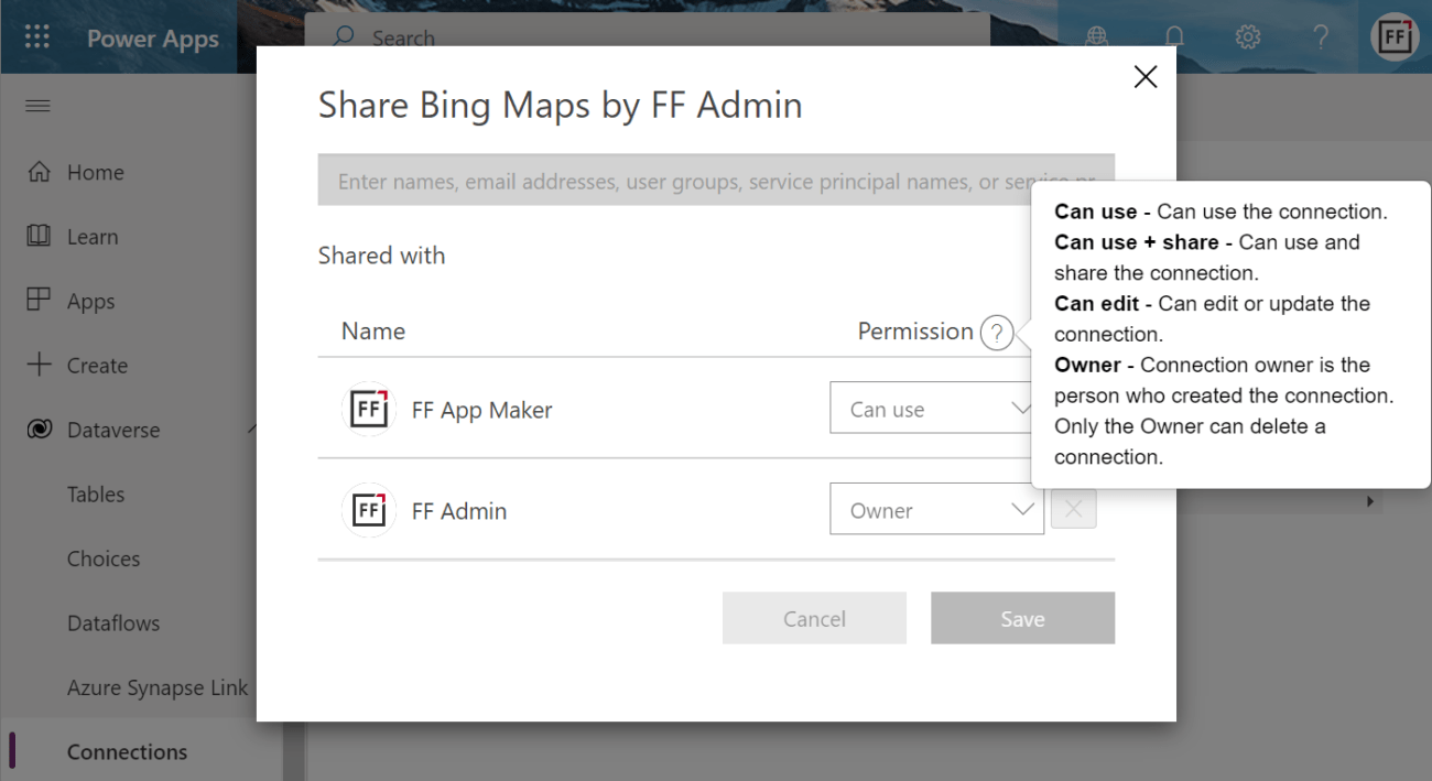 Implicitly shared connections in Power Apps: what’s the risk? - Forward Forever
