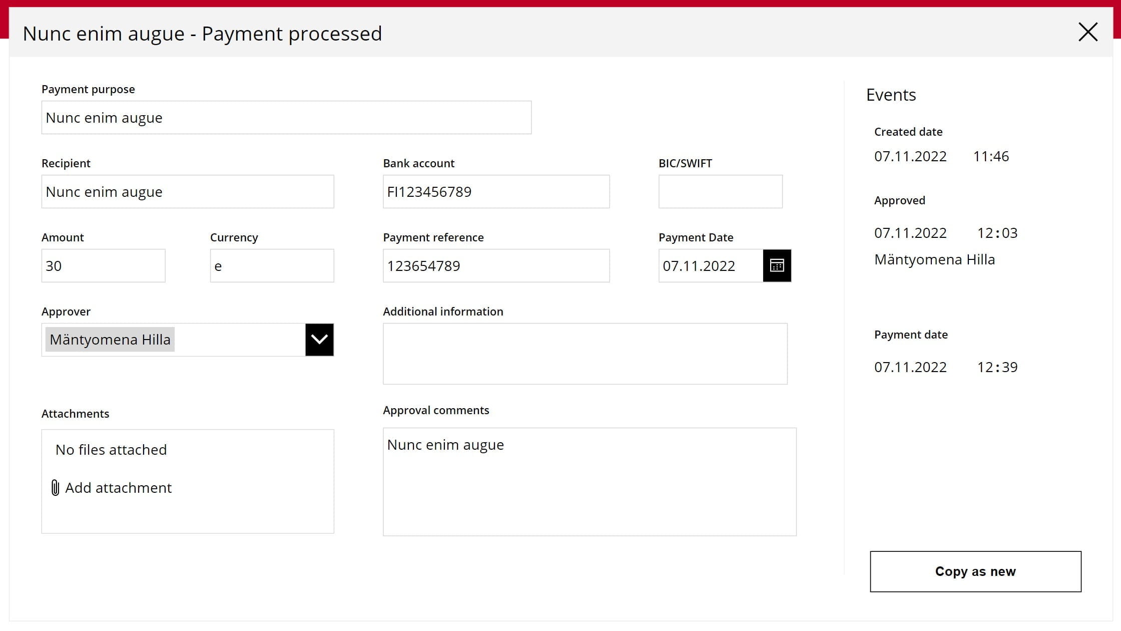 Payment Orders - Forward Forever