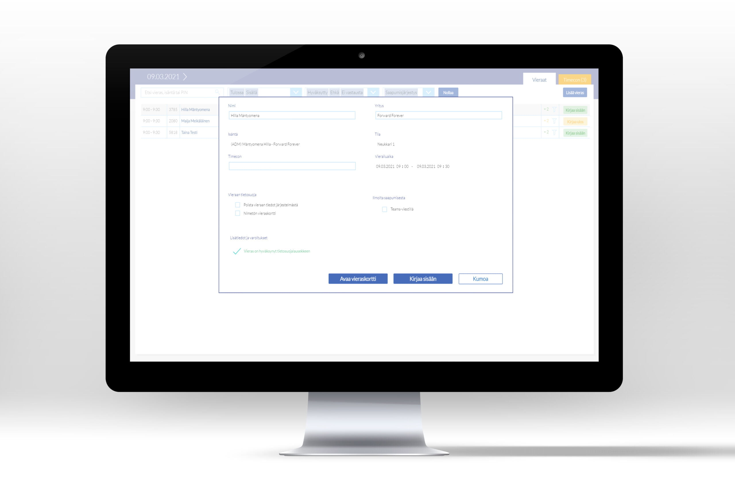 Visitor Management - Forward Forever